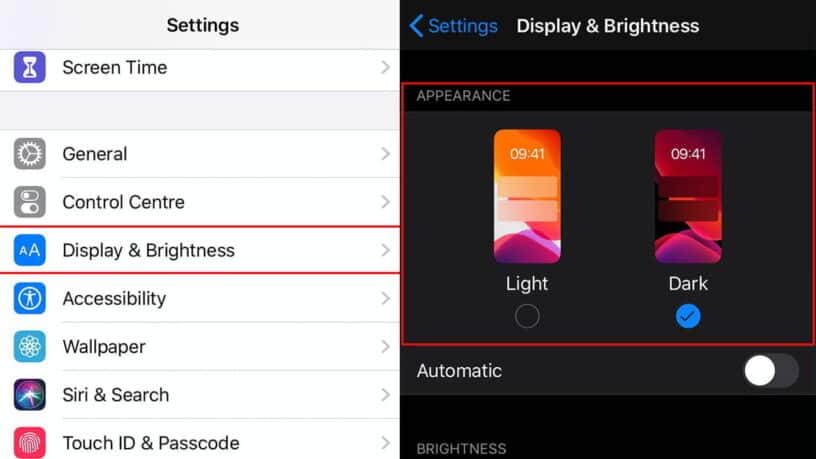 Here Is How To Turn On Dark Mode In IOS 13 - TechDipper